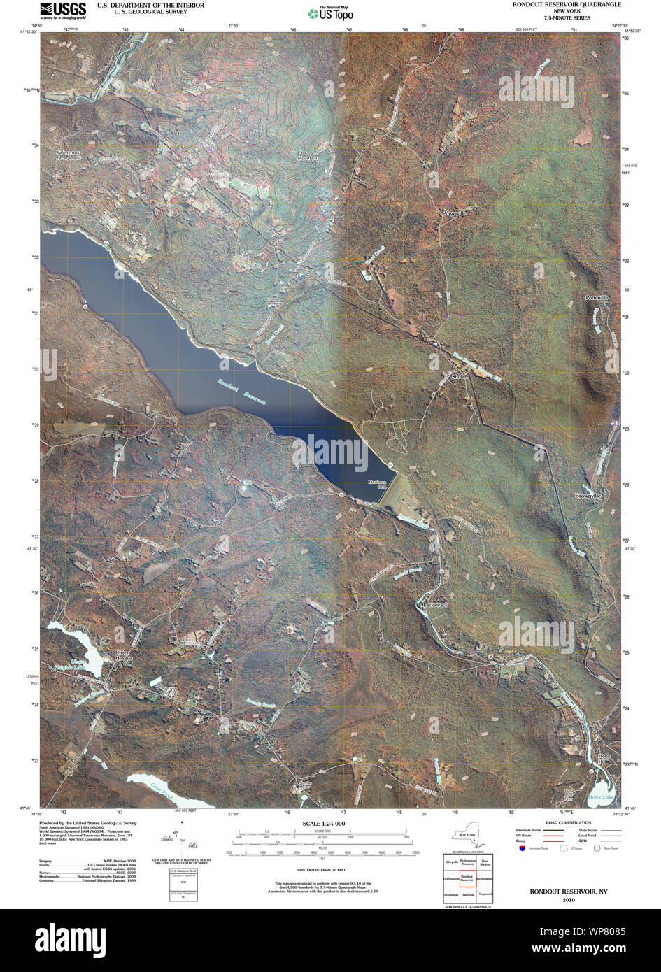 New York NY Rondout Reservoir 20100304 TM Restoration Stock Photo - Alamy