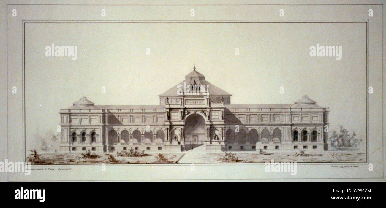 Library of Congress, Washington, D.C. Front. Exterior elevation ...