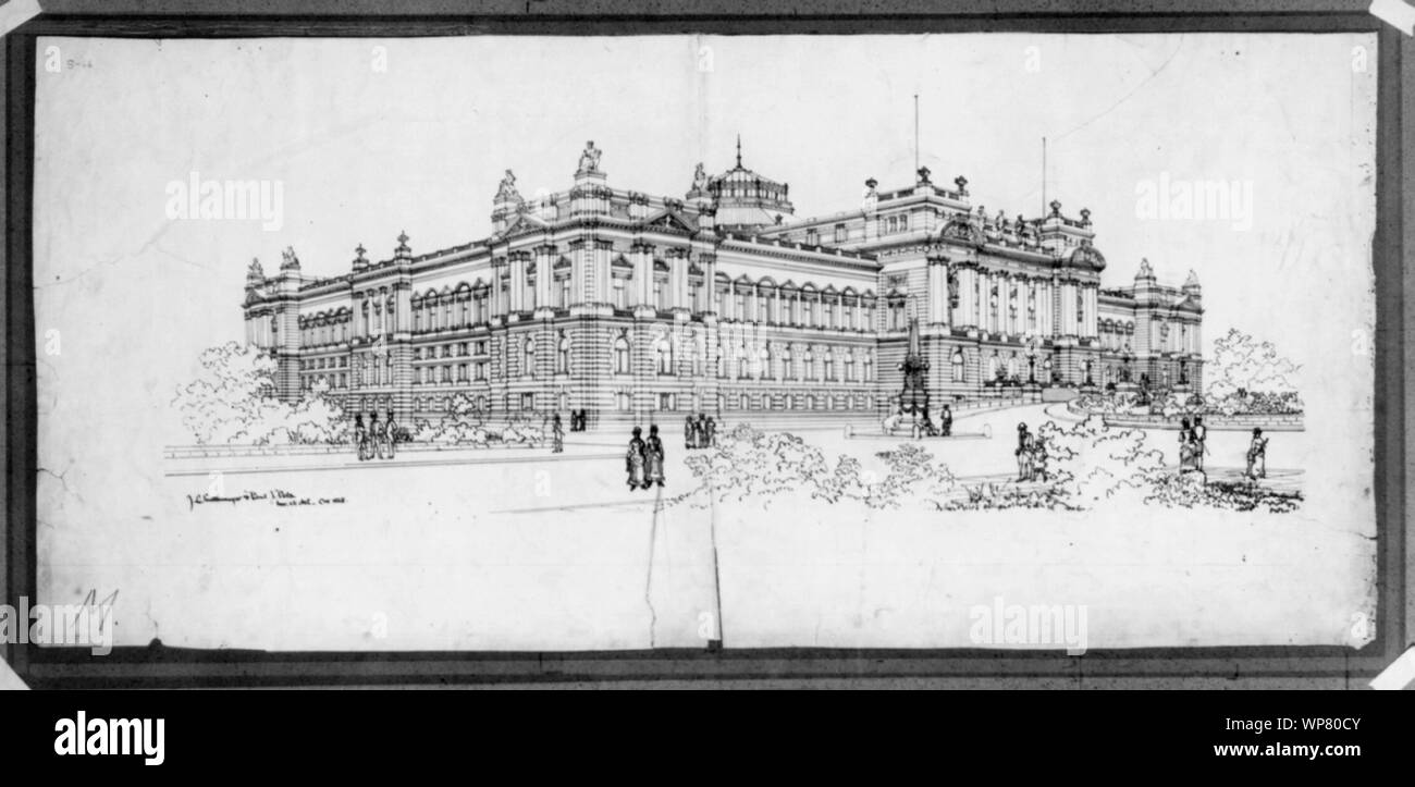 Library of Congress, Washington, D.C. Front perspective Stock Photo - Alamy