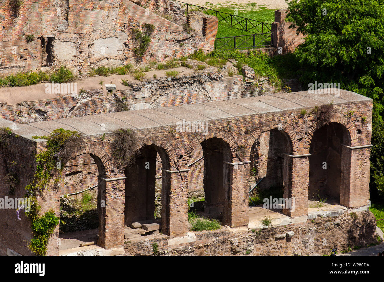 Ruins of the Medieval Porch at the Roman Forum in Rome Stock Photo - Alamy