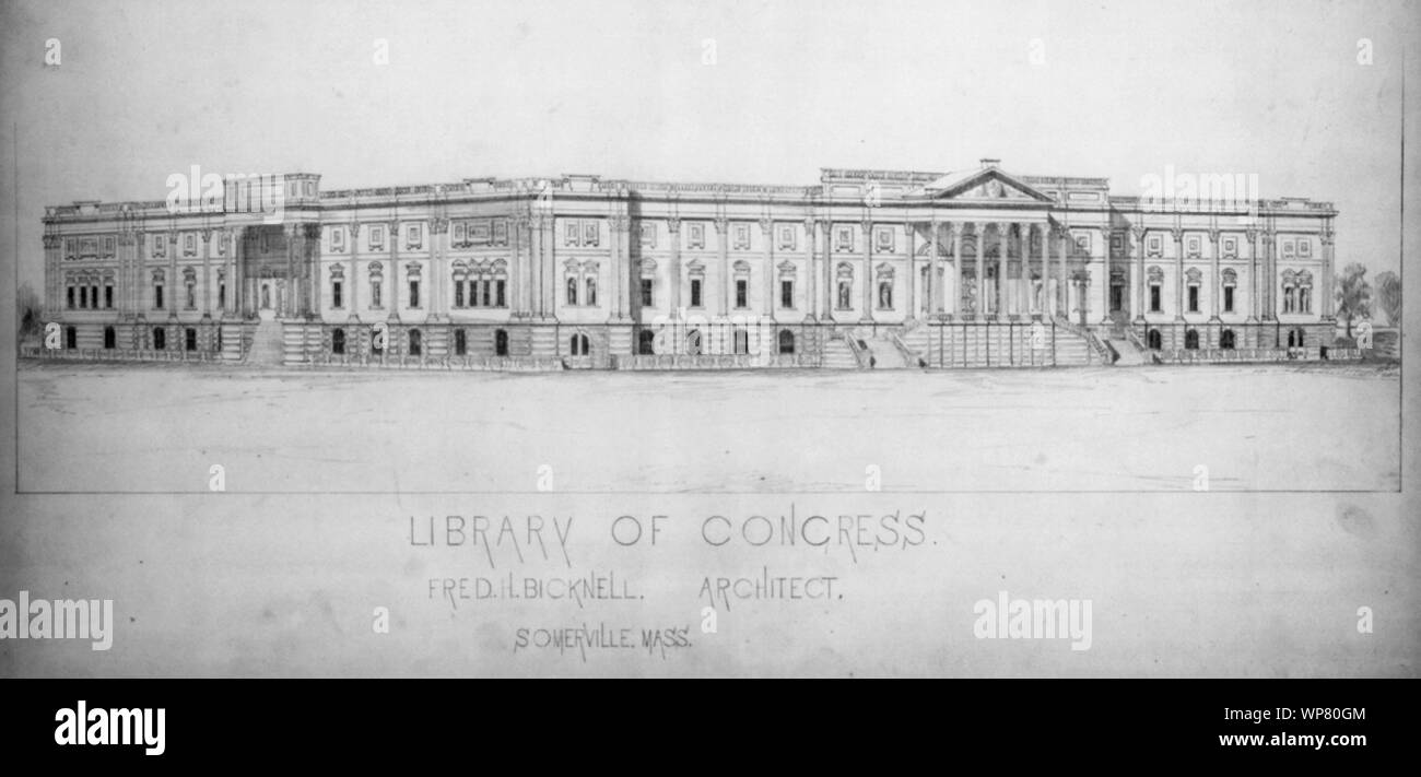 Library of Congress, Washington, D.C. Perspective Stock Photo - Alamy