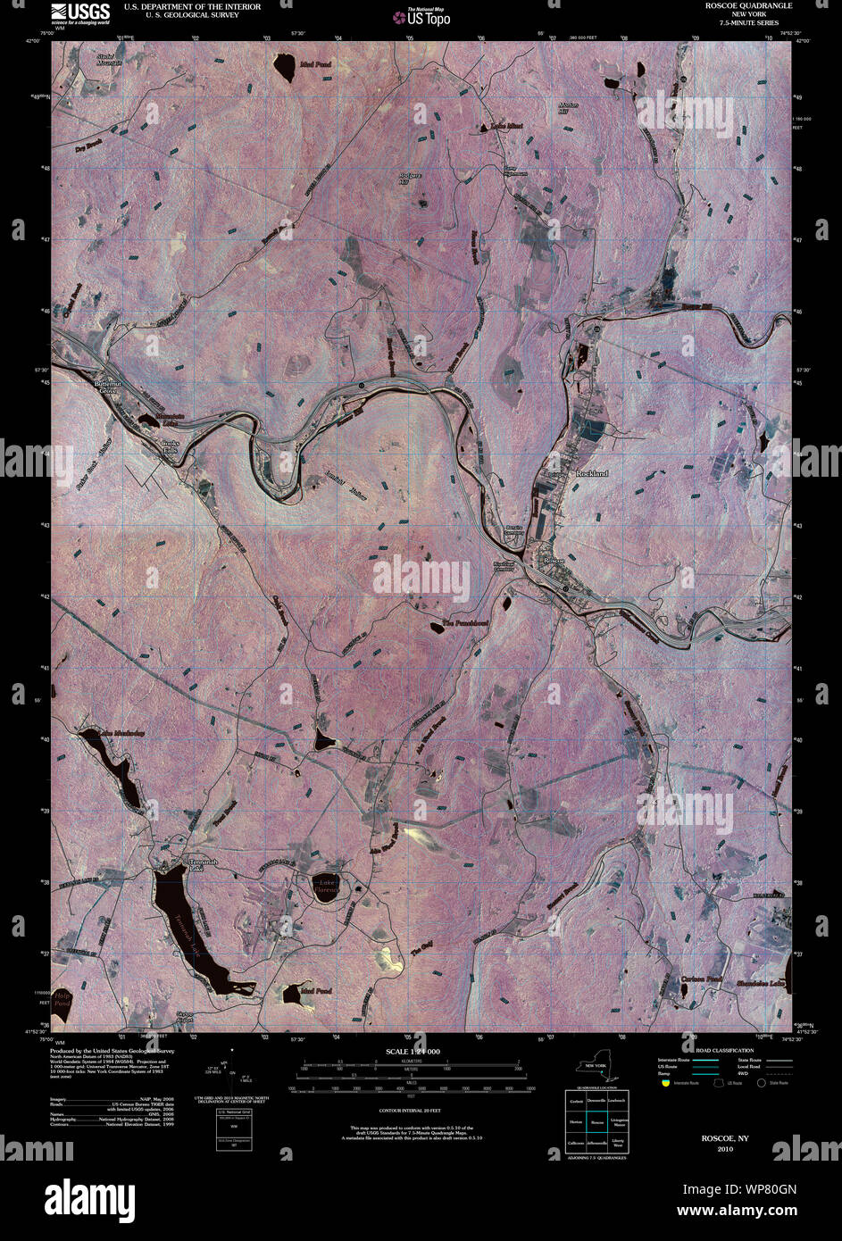 Map of roscoe hi-res stock photography and images - Alamy