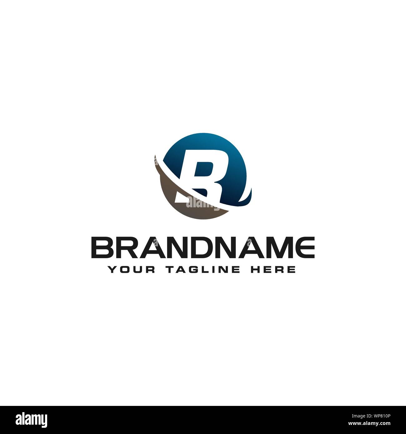 initial R technology swoosh company letter logo design vector icon ...