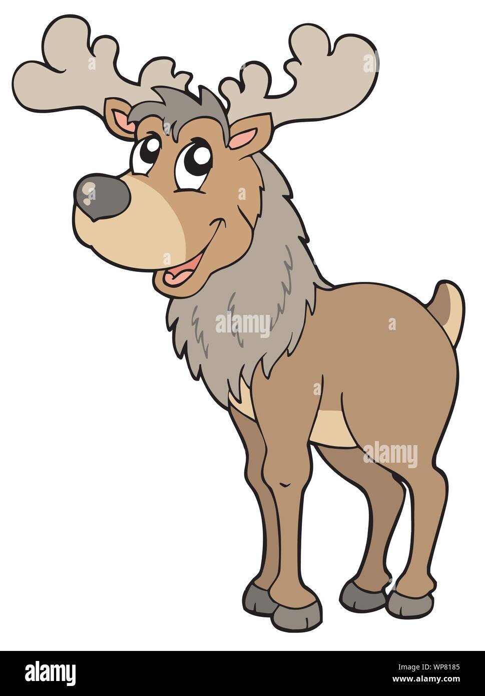 Cartoon reindeer Cut Out Stock Images & Pictures - Alamy