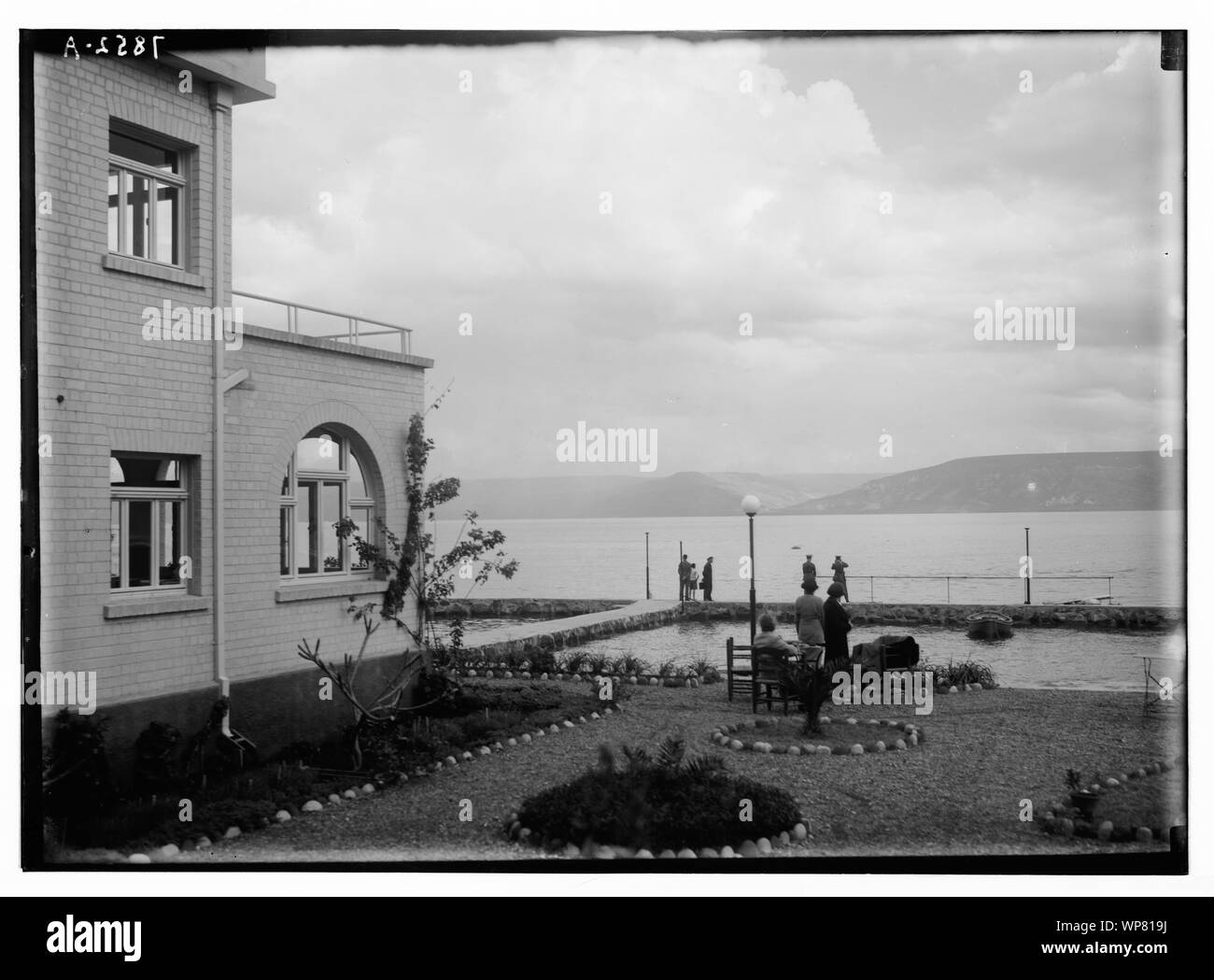 Lido, flying boat Clio. Flying boat taking off Stock Photo - Alamy