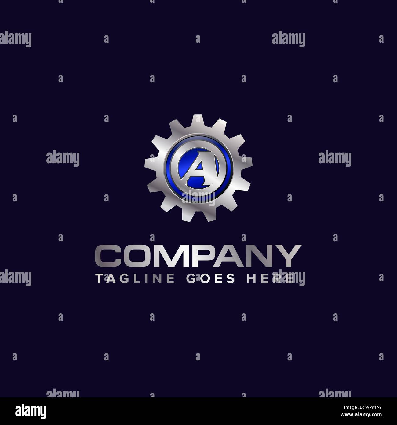 Letter A gear vector template logo. This Design is suitable for ...