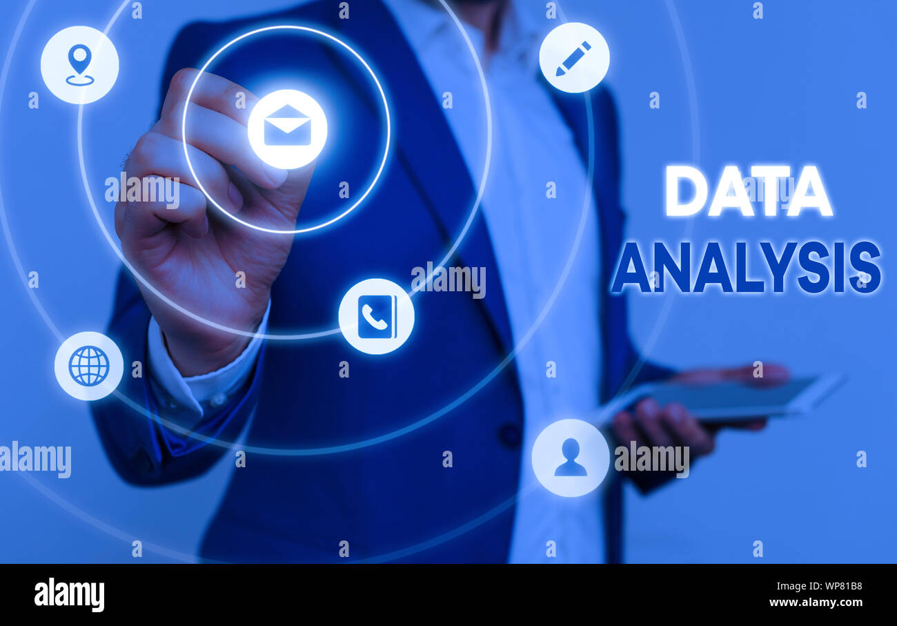 Conceptual hand writing showing Data Analysis. Concept meaning Translate numbers to Analytical ...