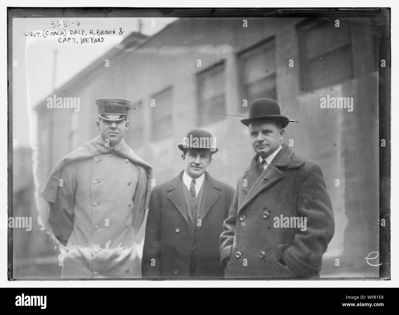 Lieut (Coach) Daly, R. Brown & Capt. Weyand Stock Photo - Alamy