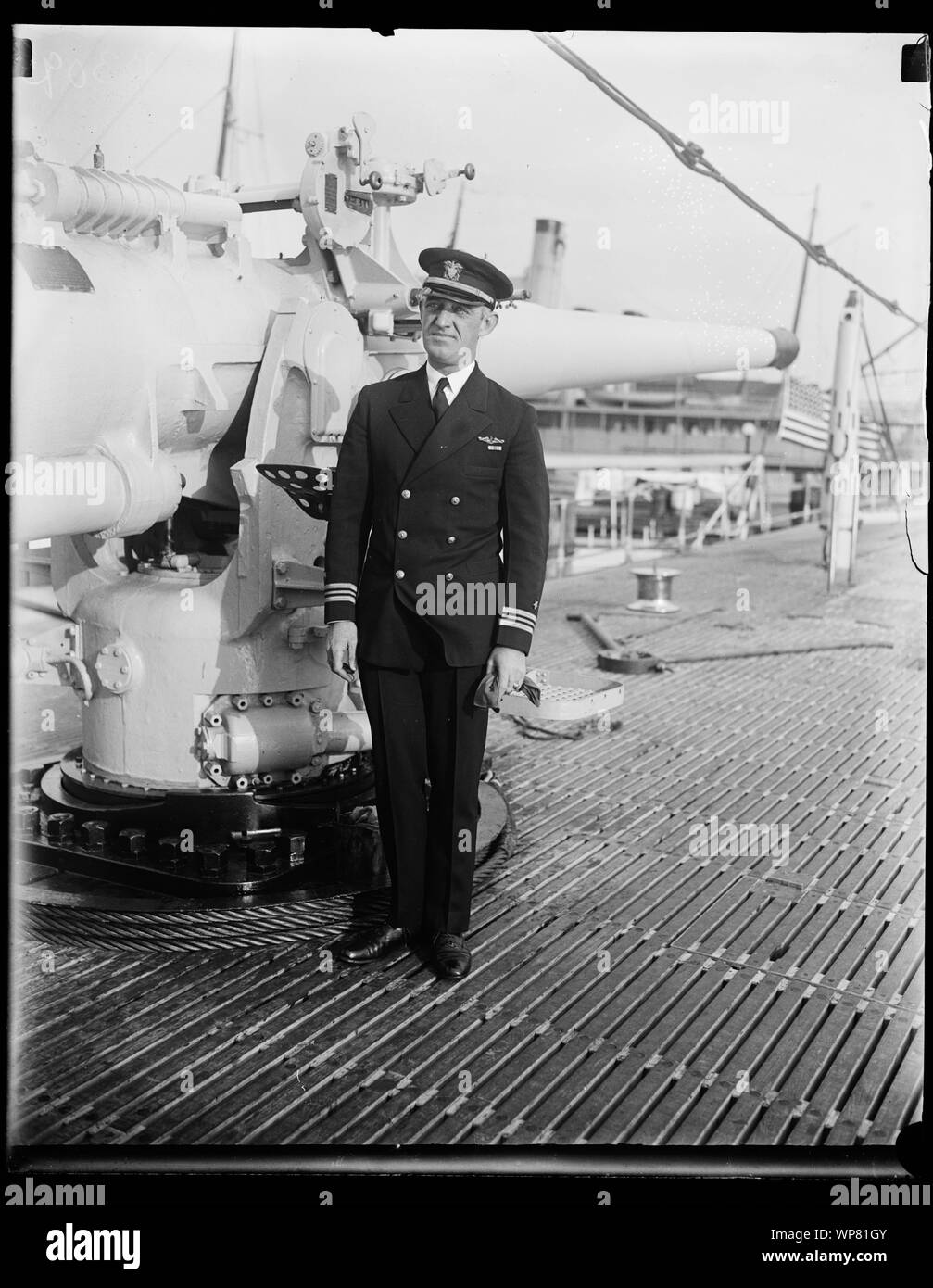 Lieut. Comdr. W.M. Quigley, who is in command of the V-4, the largest ...