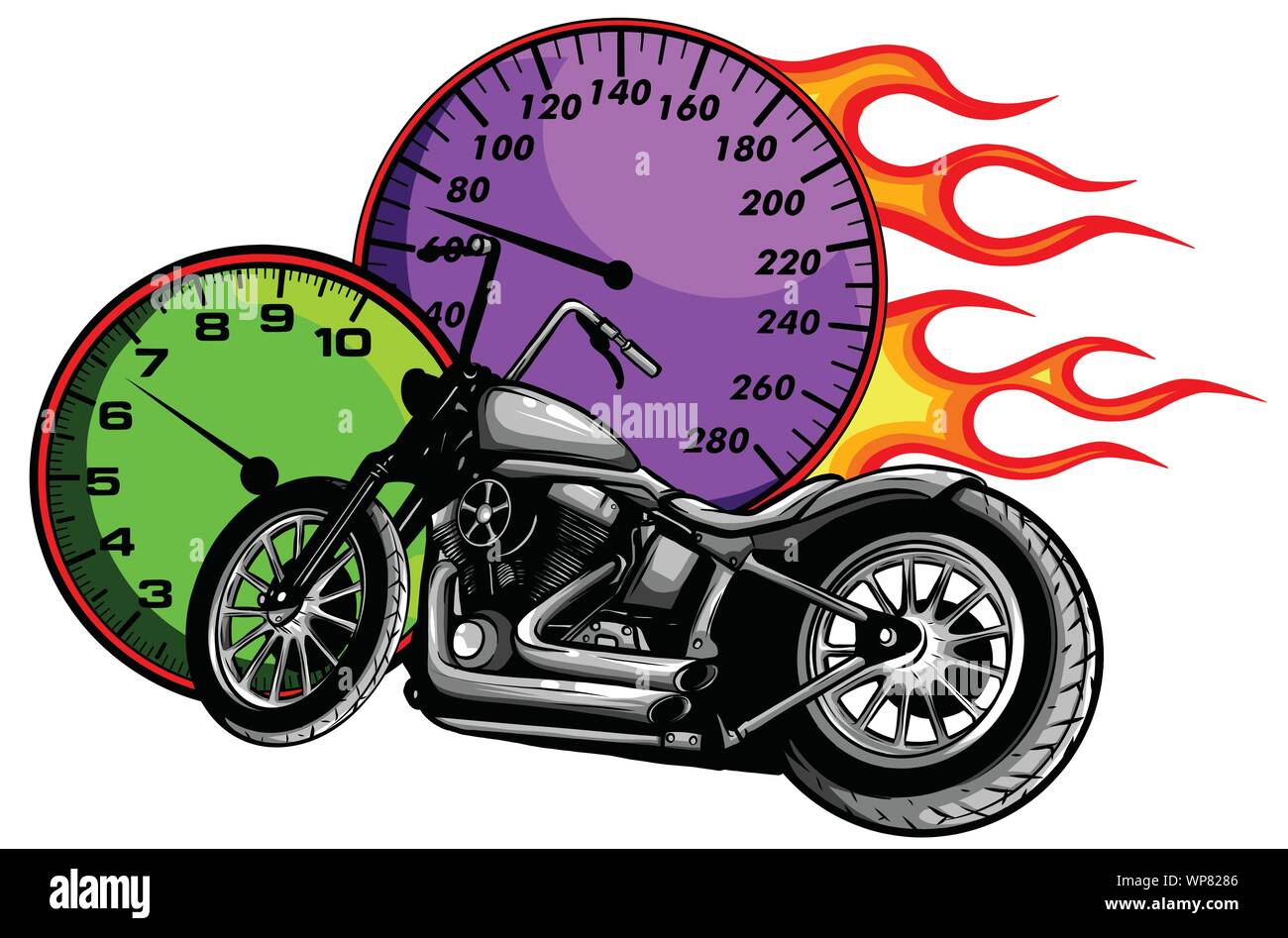 Stylized transportation art Cut Out Stock Images & Pictures - Alamy