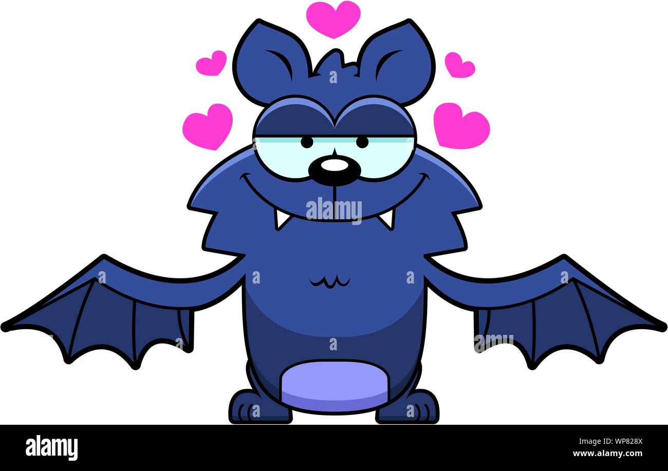 A cartoon illustration of a bat in love Stock Vector Image & Art - Alamy