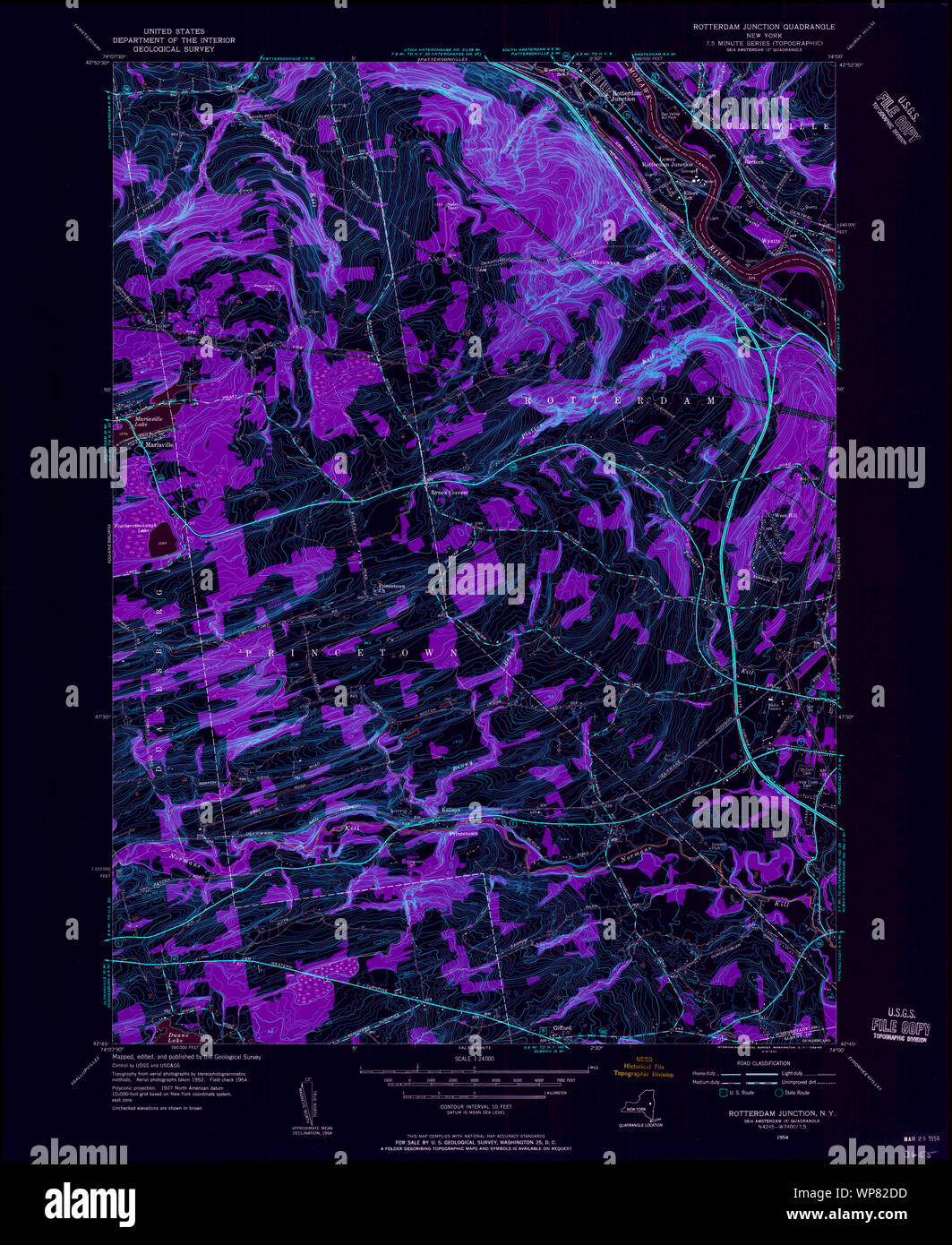 New York NY Rotterdam Junction 129228 1954 24000 Inverted Restoration ...