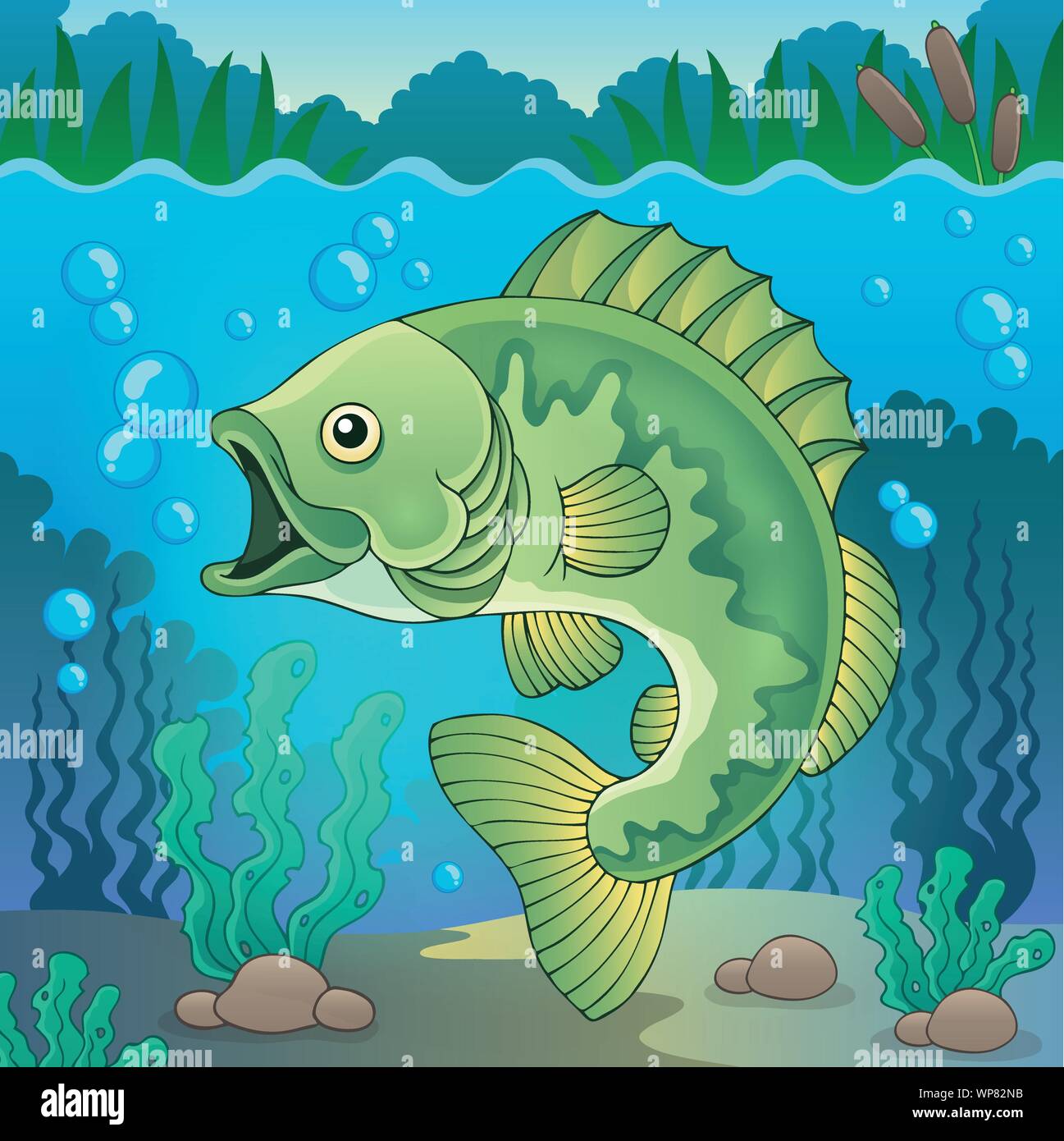 Freshwater fish topic image 1 Stock Vector Image & Art - Alamy