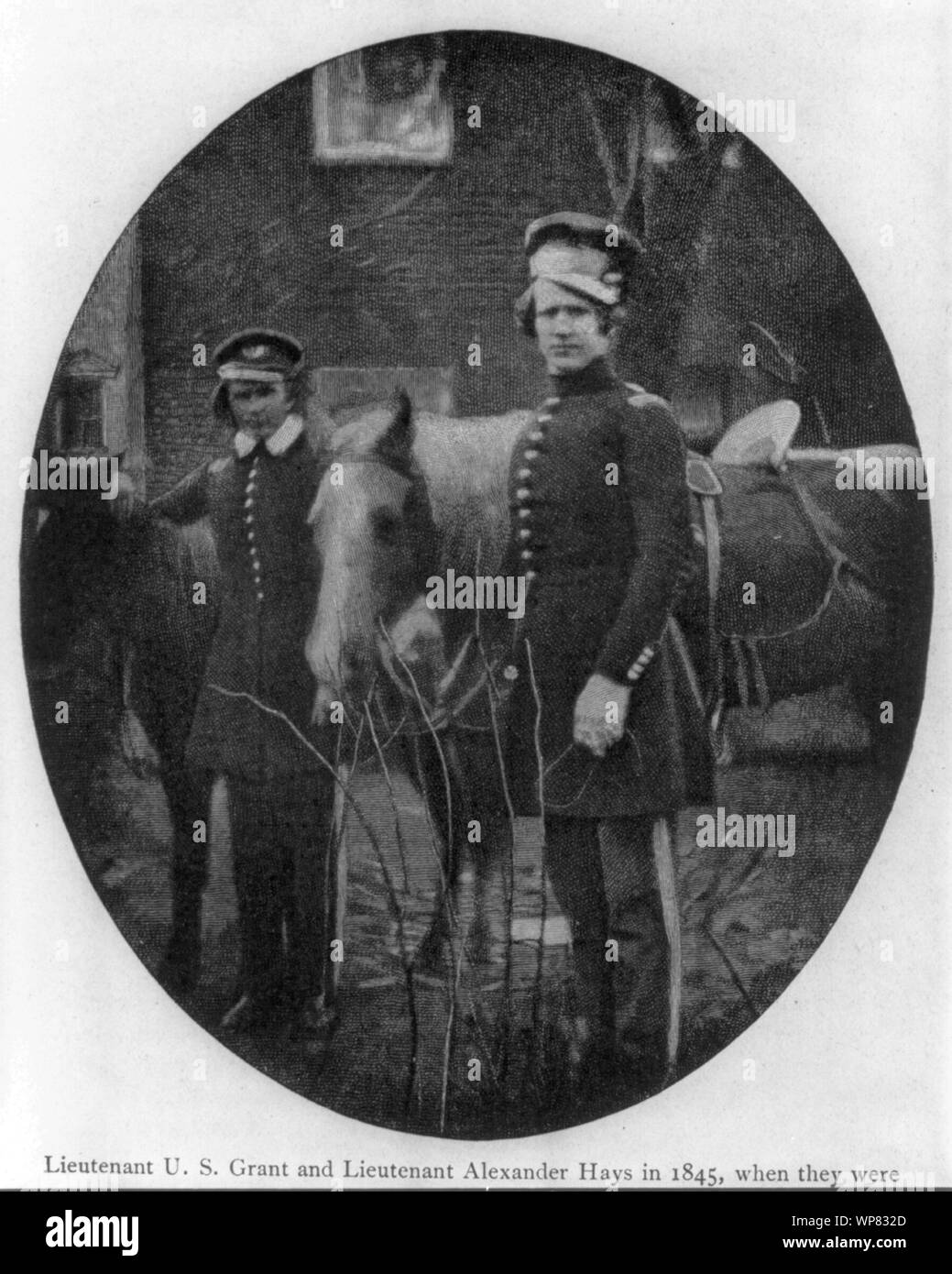 Lieutenant U.S. Grant and Lieutenant Alexander Hays in 1845 Stock Photo ...