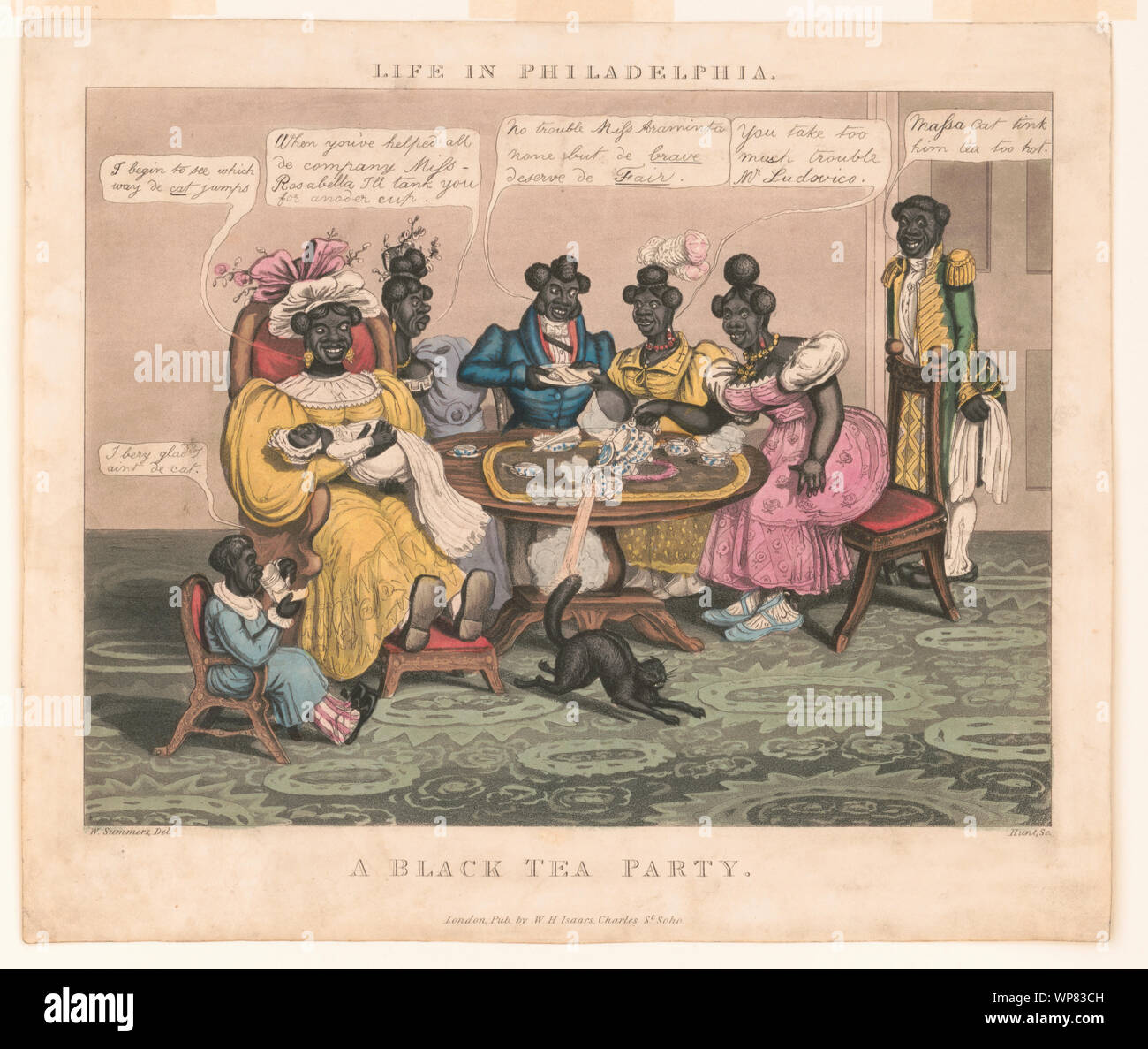 Life in Philadelphia. A black tea party Stock Photo - Alamy