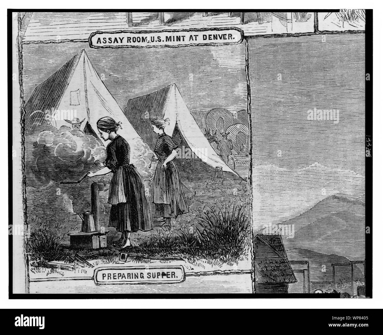 Pioneers life living Black and White Stock Photos & Images - Alamy