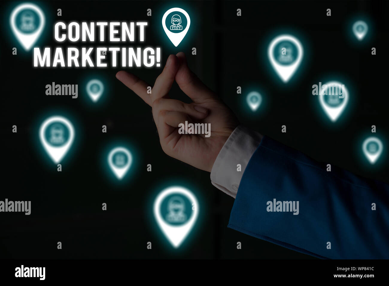 Text sign showing Content Marketing. Business photo showcasing involves ...