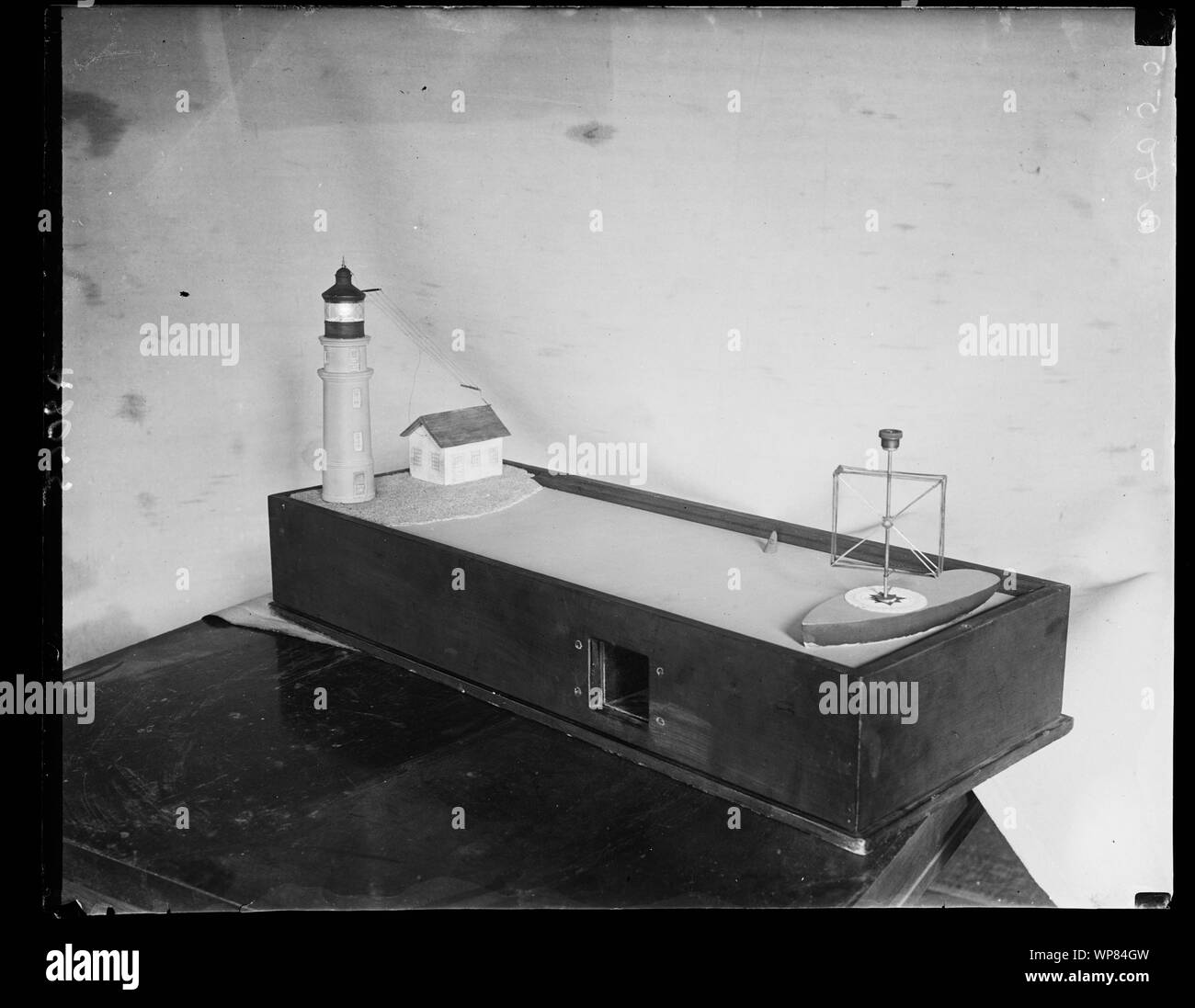 Light house fog signal station Stock Photo - Alamy