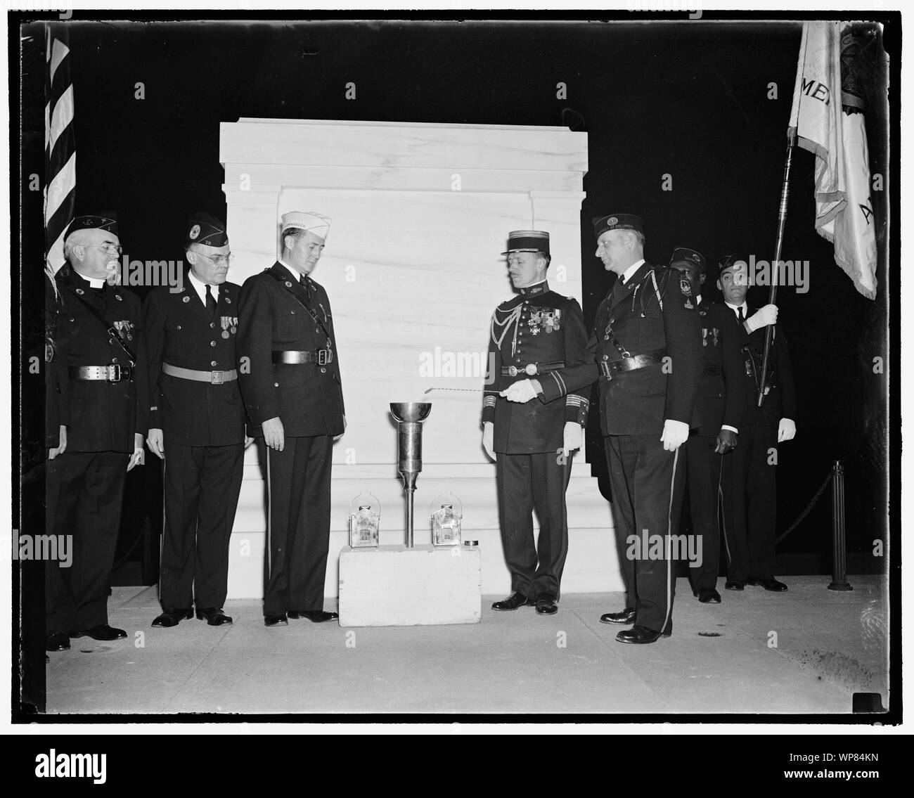 Military ceremonial observance paris Black and White Stock Photos ...