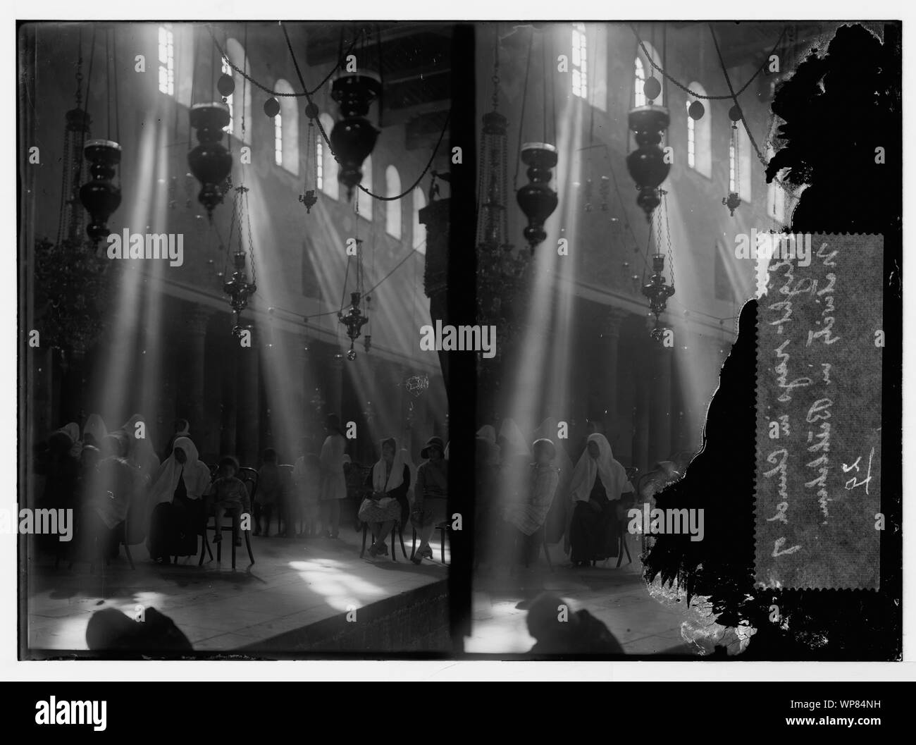 Light-rays in Church of Nativity in Bethlehem Stock Photo - Alamy