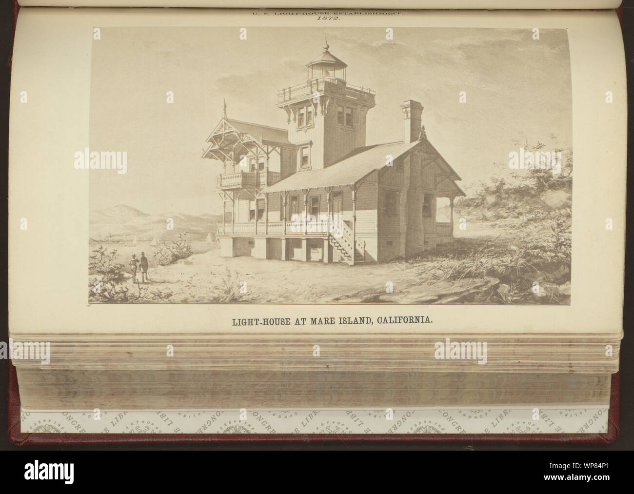 Light-house at Mare Island, California Stock Photo - Alamy