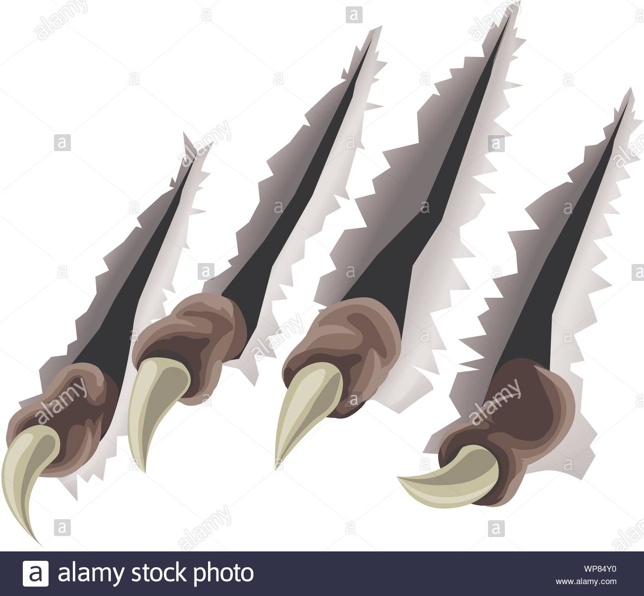 Monster Claw Breaking Through Metal High Resolution Stock Photography ...