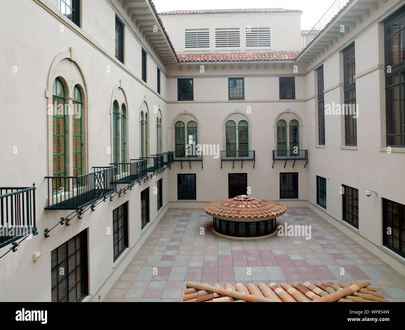 Lightwell, James A. Walsh U.S. Courthouse, Tucson, Arizona Stock Photo ...