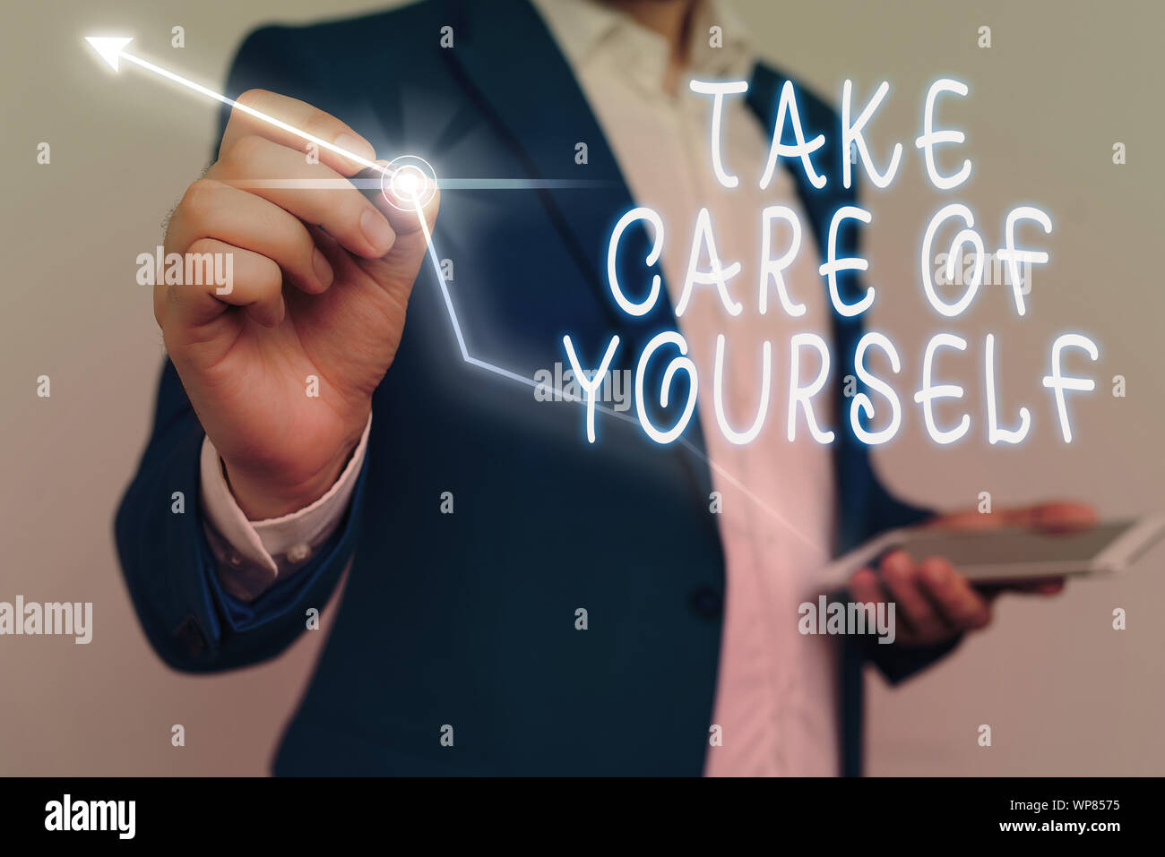 Conceptual hand writing showing Take Care Of Yourself. Concept meaning ...