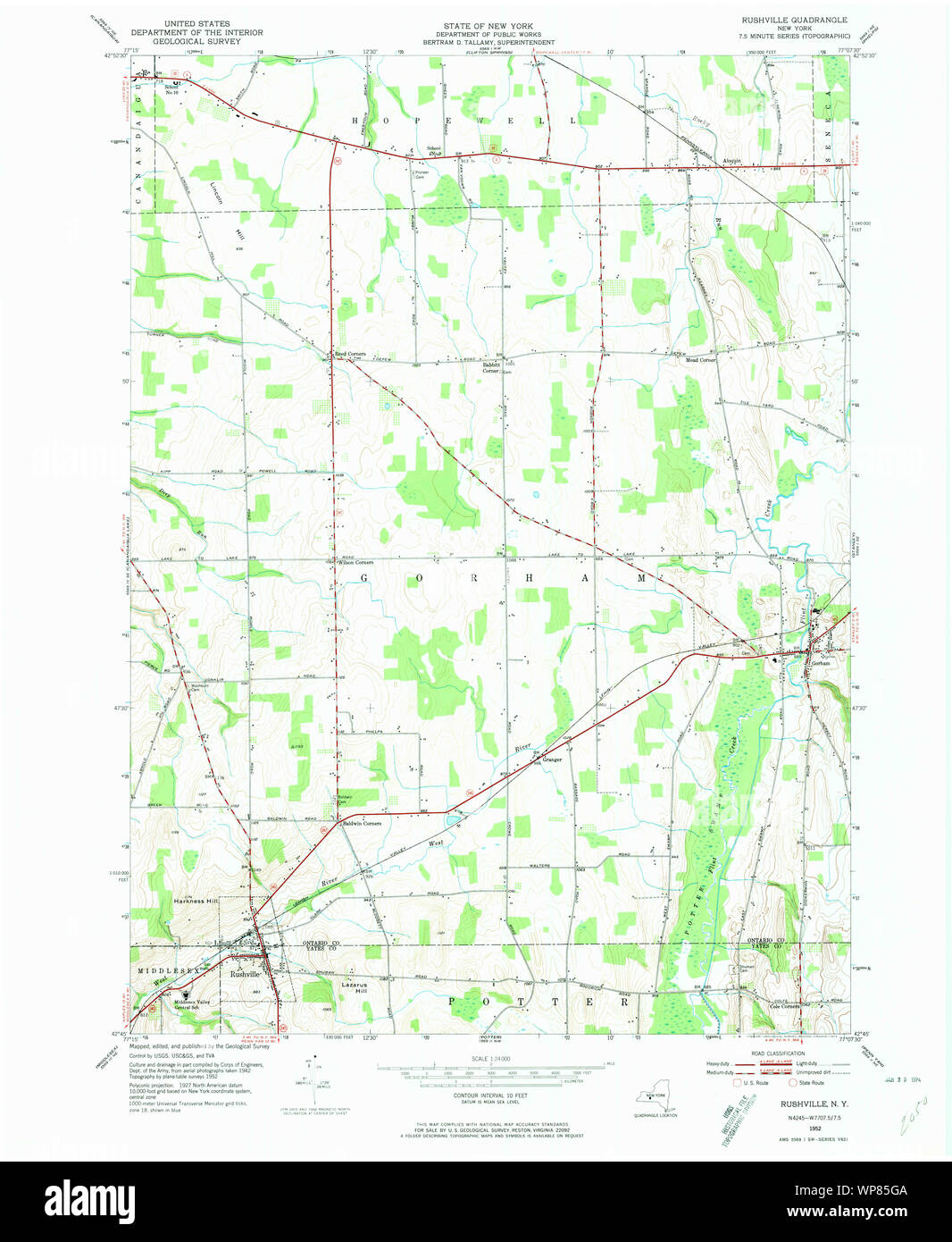 Map of rushville hi-res stock photography and images - Alamy