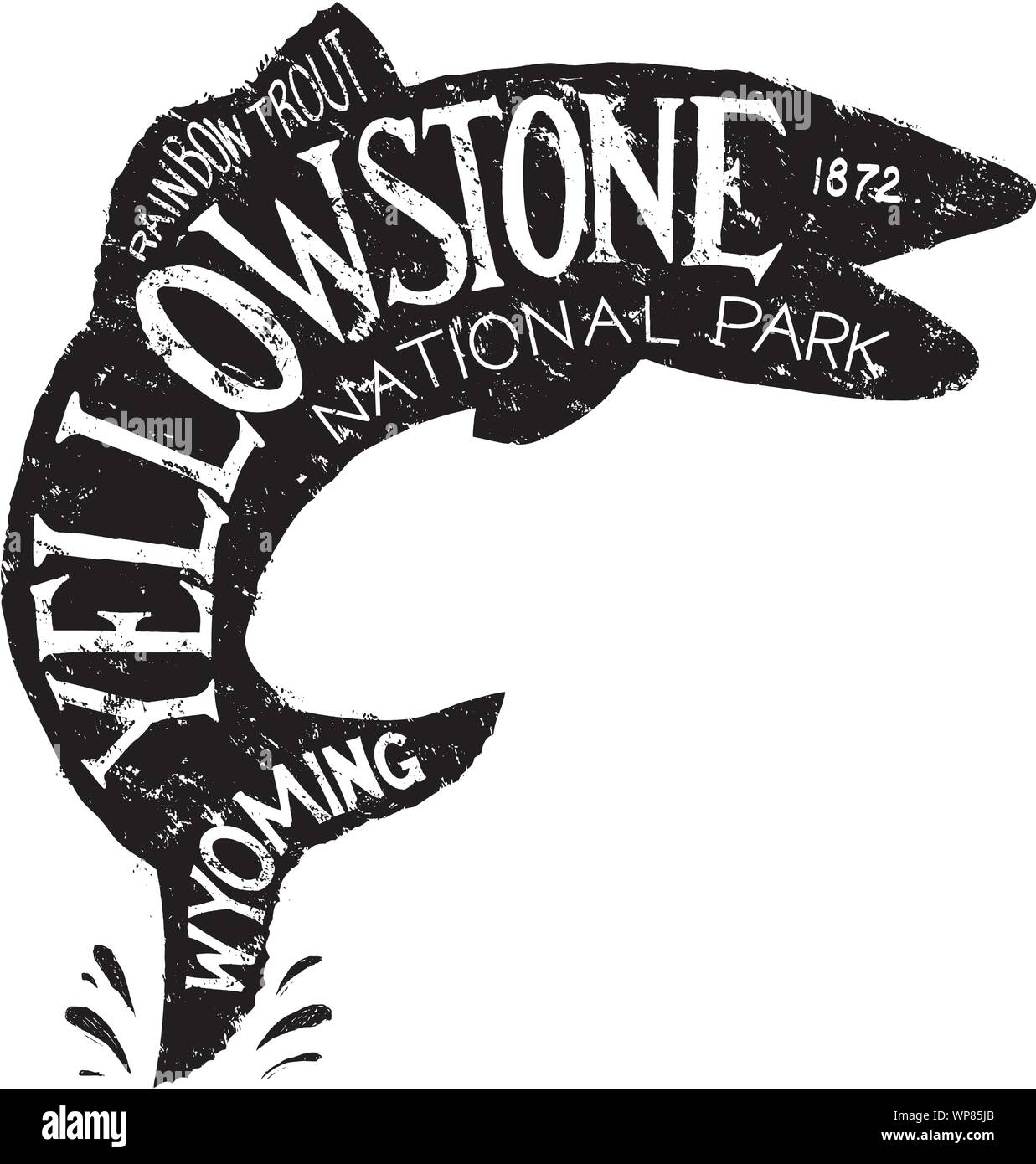 Yellowstone vector vectors Stock Vector Images - Alamy