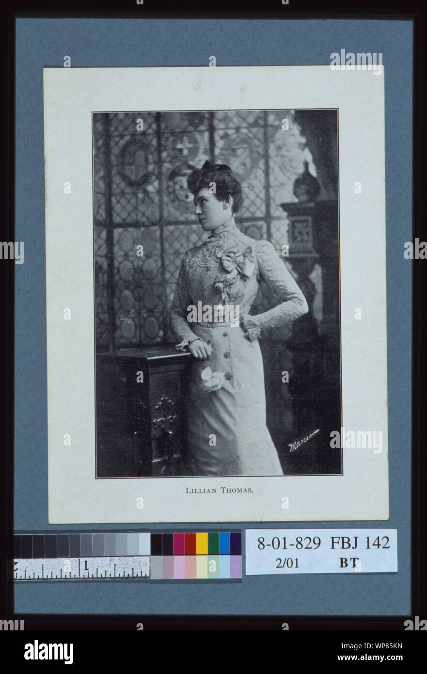 Lillian Thomas, artist, three-quarter length portrait Stock Photo - Alamy