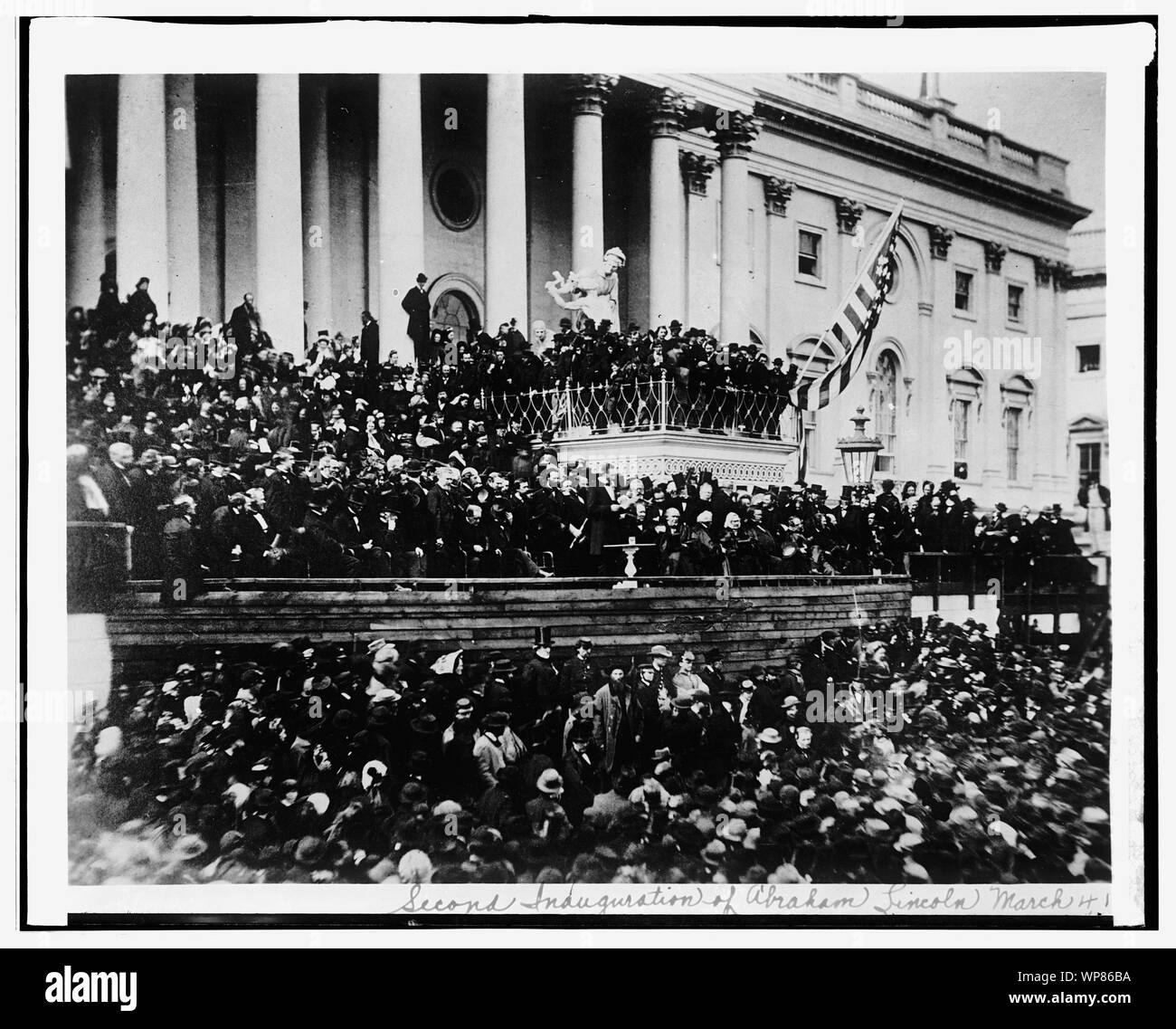 Lincoln [second] Inauguration, 1884 [i.e. 1865] Stock Photo - Alamy
