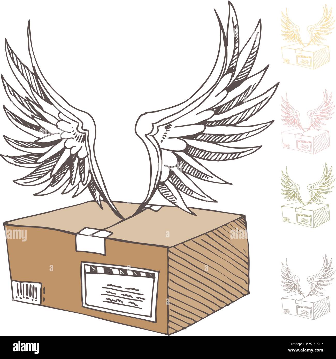 Air Mail Package Stock Vector Image & Art - Alamy