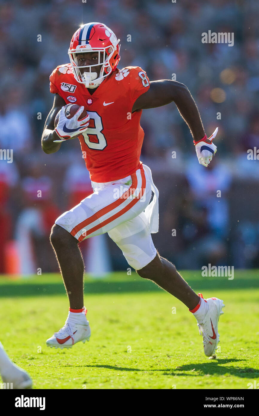 Clemson Tigers wide receiver Justyn Ross (8) during the NCAA college ...