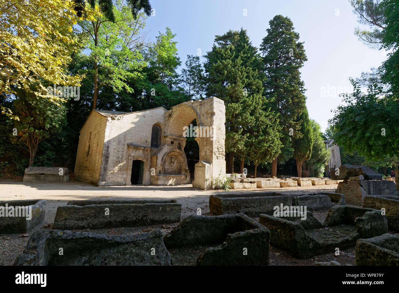 The Alyscamps, a large Roman necropolis in Arles. Credit: MLBARIONA ...