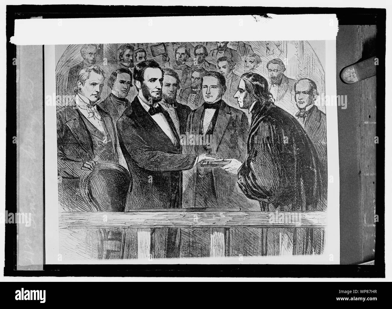 Lincoln swearing in Stock Photo - Alamy