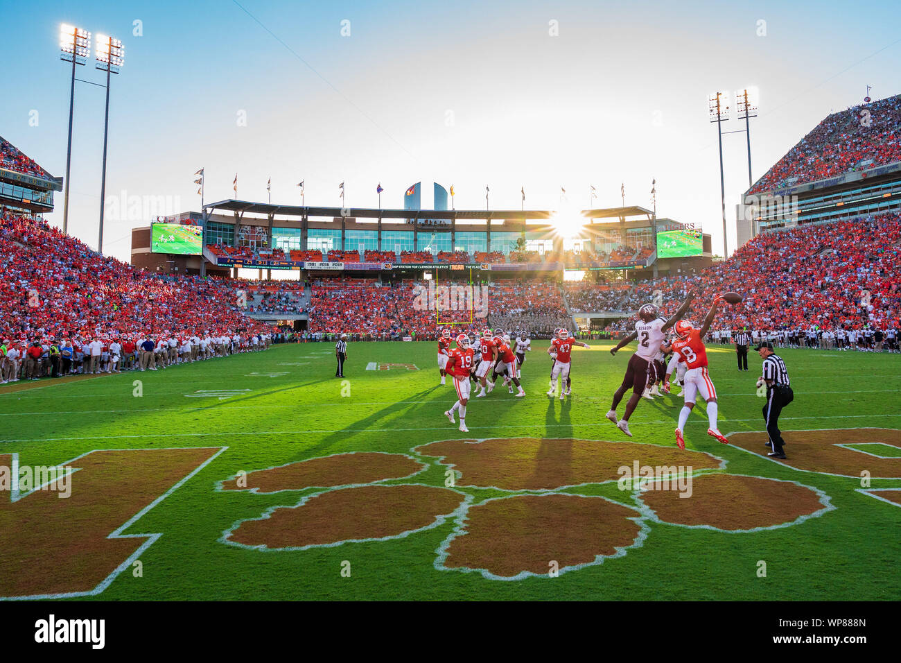 Clemson Tigers cornerback A.J. Terrell (8) breaks up a pass during the ...