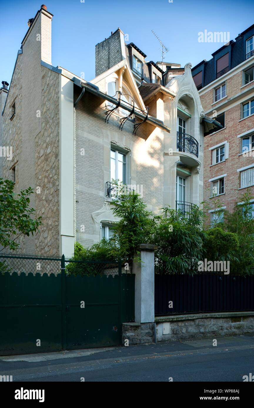 Paris, Architektur, Hector Guimard, Hotel Deron-Levent, 8 Villa de la ...