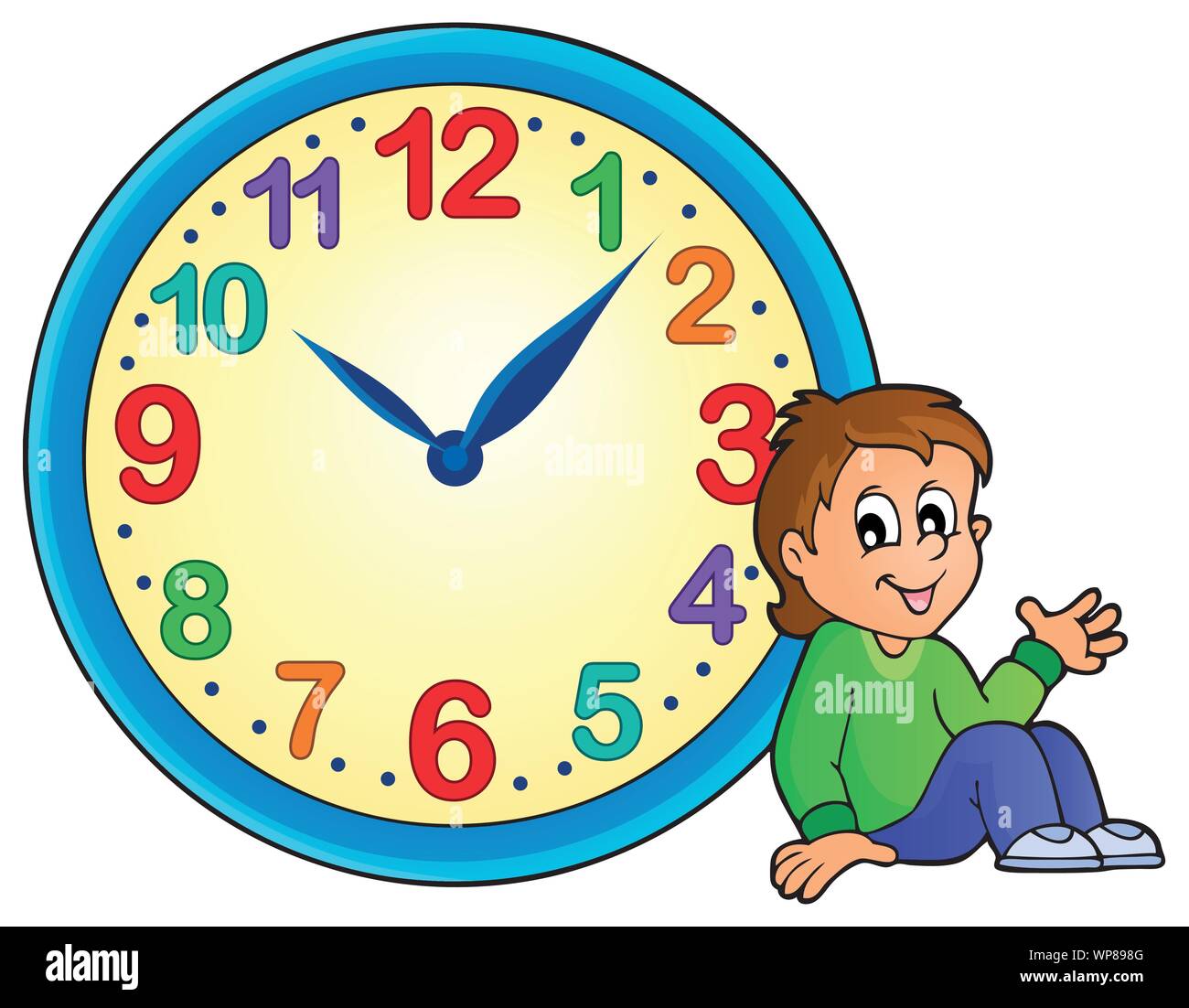 Clock theme image 2 Stock Vector Image & Art - Alamy