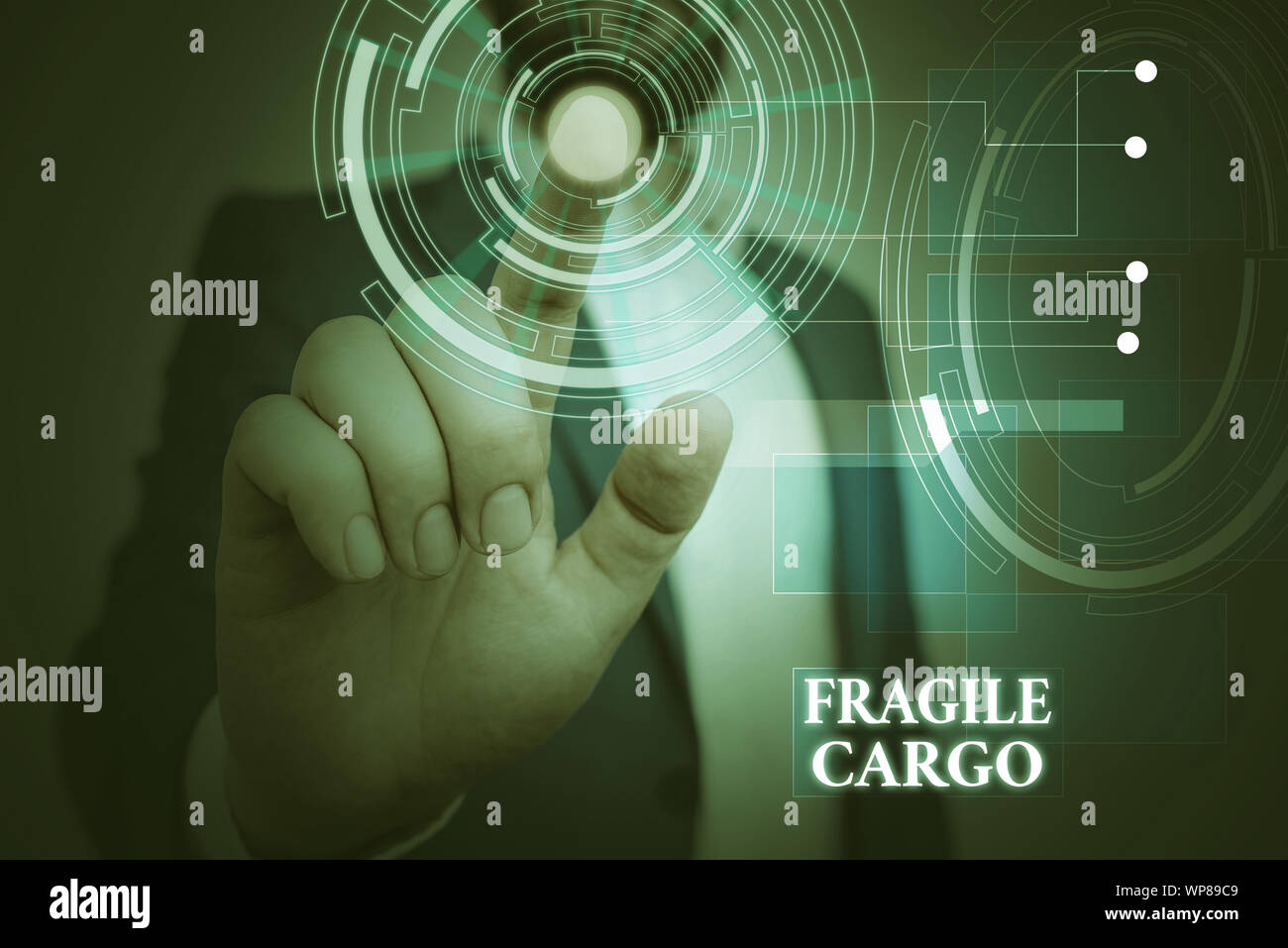 Handwriting text Fragile Cargo. Conceptual photo Breakable Handle with ...