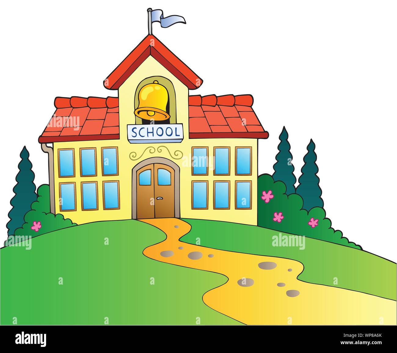 Big school building Stock Vector Image & Art - Alamy