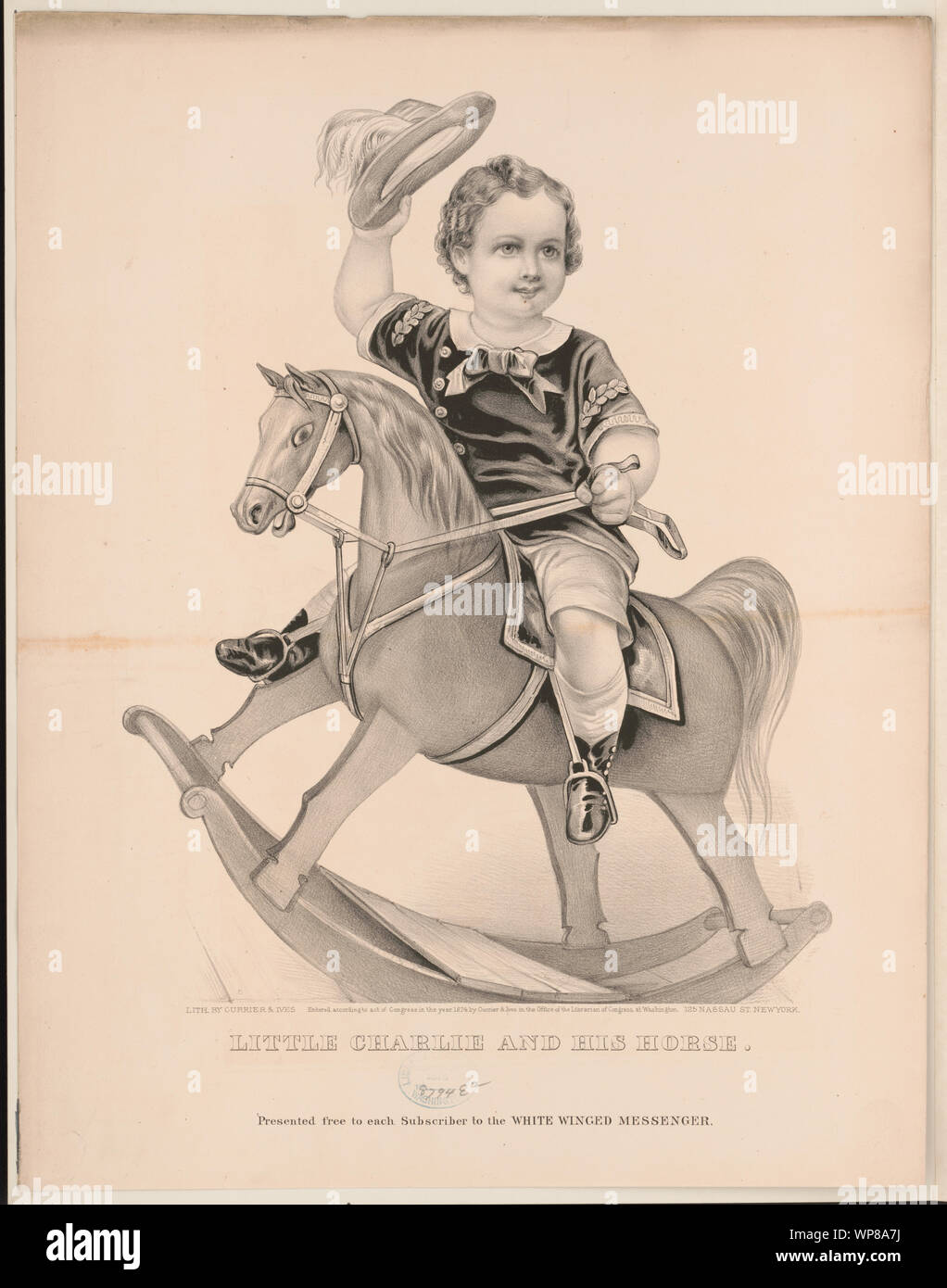 Little Charlie and his horse Stock Photo - Alamy
