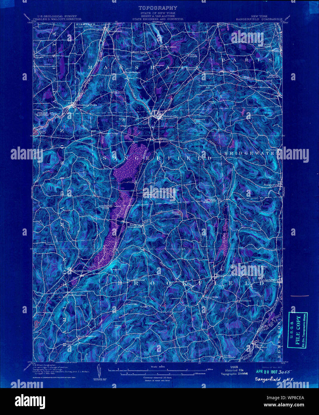 New York NY Sangerfield 148406 1907 62500 Inverted Restoration Stock ...