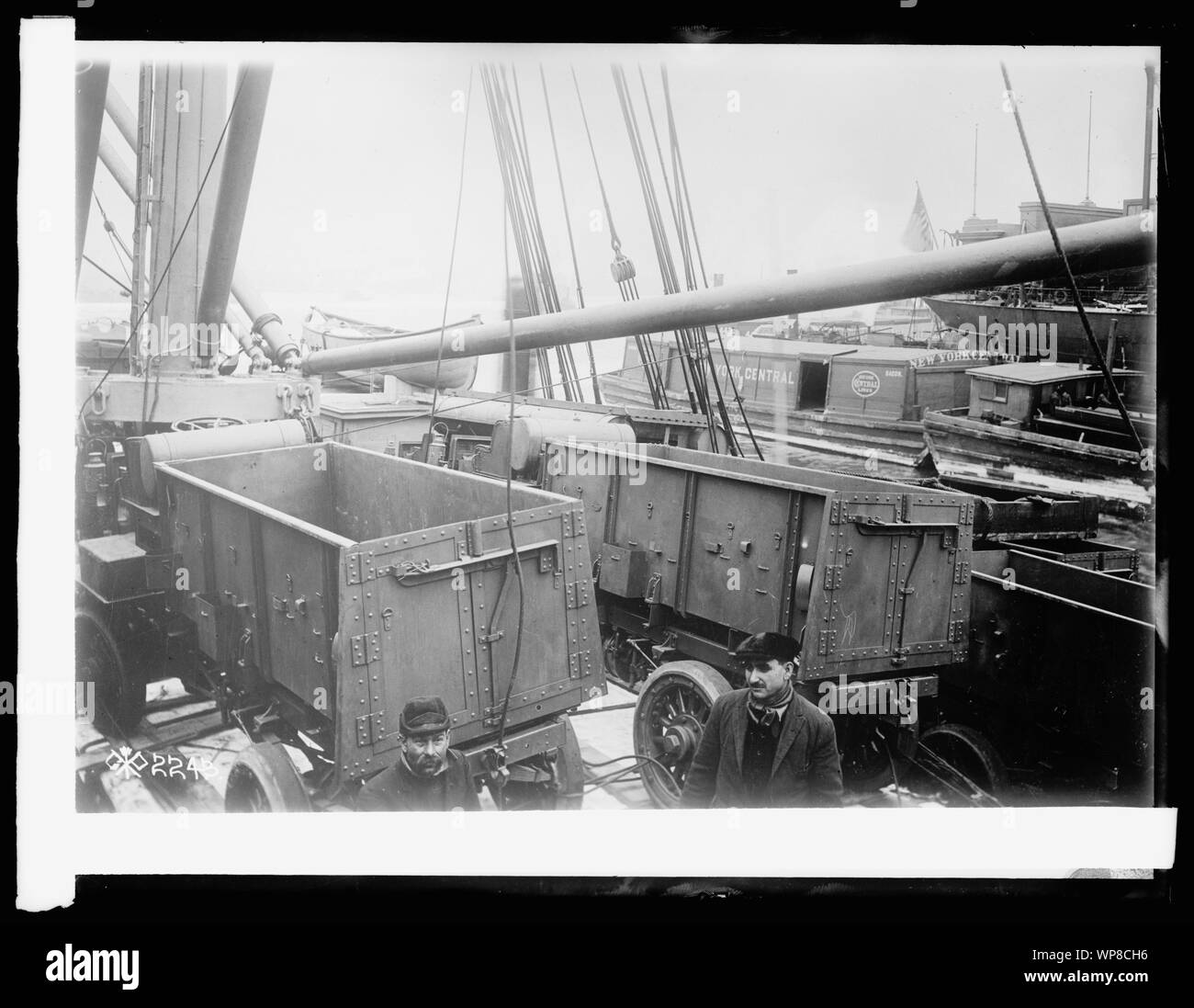 Loading motor trucks Stock Photo - Alamy