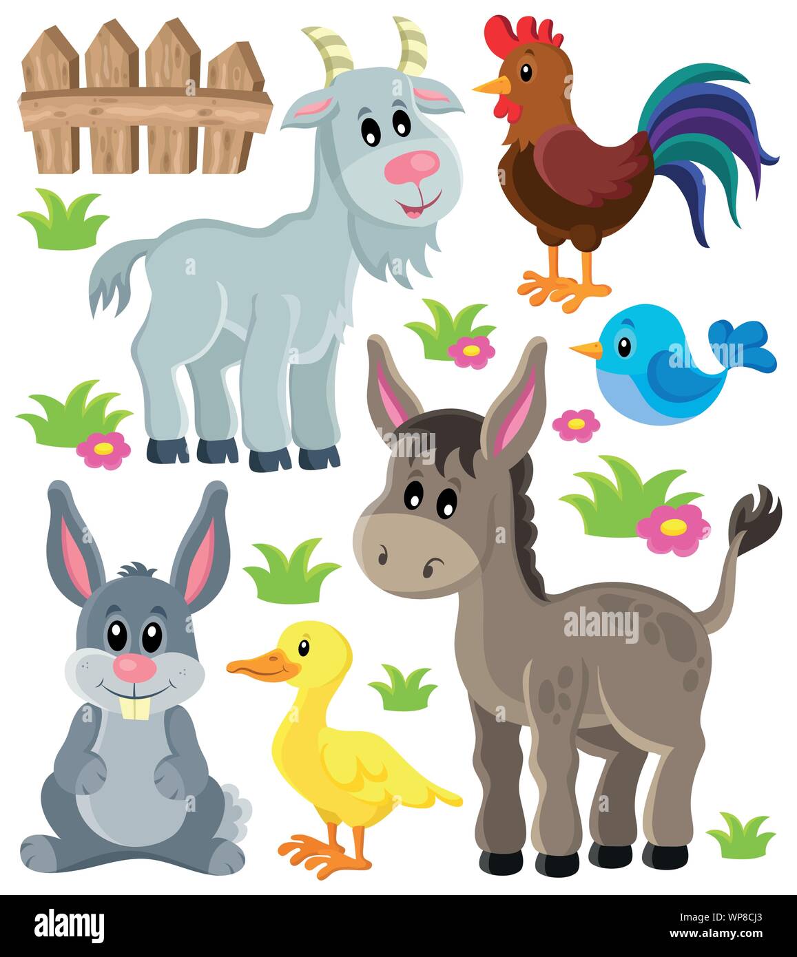 Farm animals set 3 Stock Vector Image & Art - Alamy