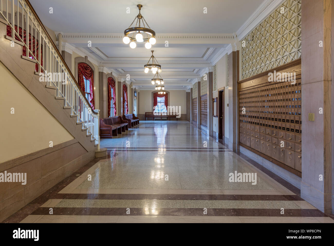 Lobby. Sidney L. Christie Federal Building, Huntington, West Virginia ...