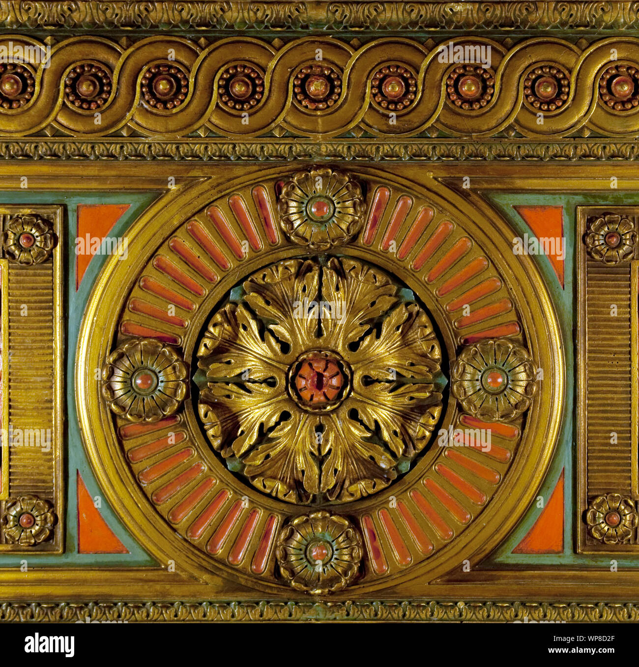 Lobby ceiling detail, National Archives, St. Louis, Missouri Stock ...