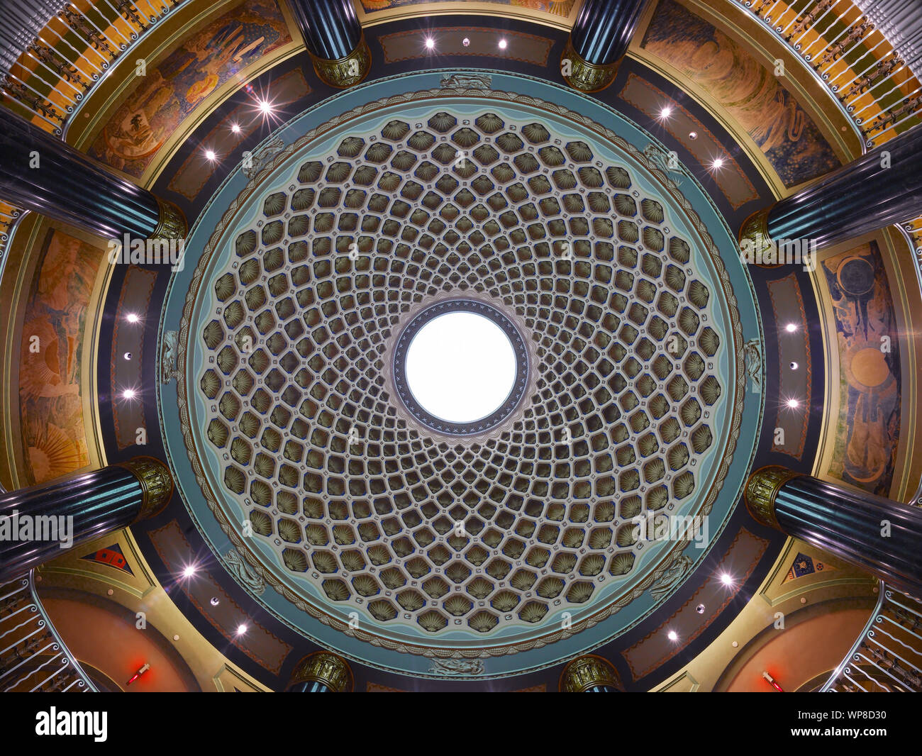 Lobby ceiling, U.S. Custom House, Philadelphia, Pennsylvania Stock ...