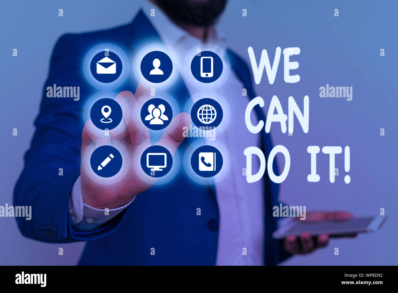 Writing note showing We Can Do It. Business concept for see yourself as ...