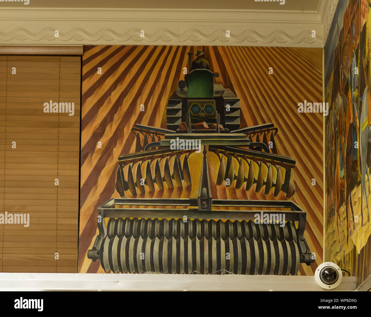 Lobby mural: Harrow, by Julius Woeltz at the J. Marvin Jones Federal ...